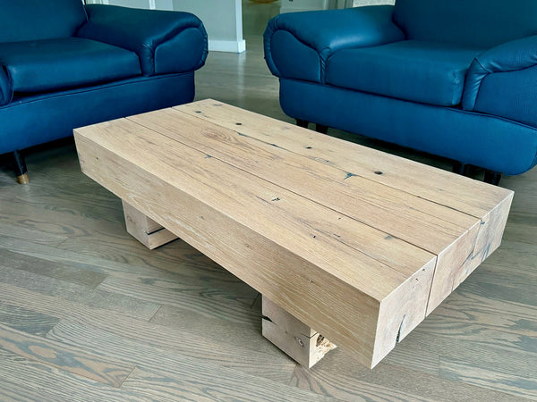 Handcrafted coffee tables featured in modern farmhouse and industrial ...