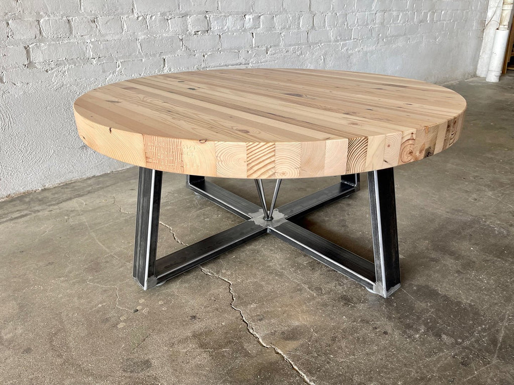 Grand Circus | Modern Farmhouse | Reclaimed Wood | Round Coffee Table ...