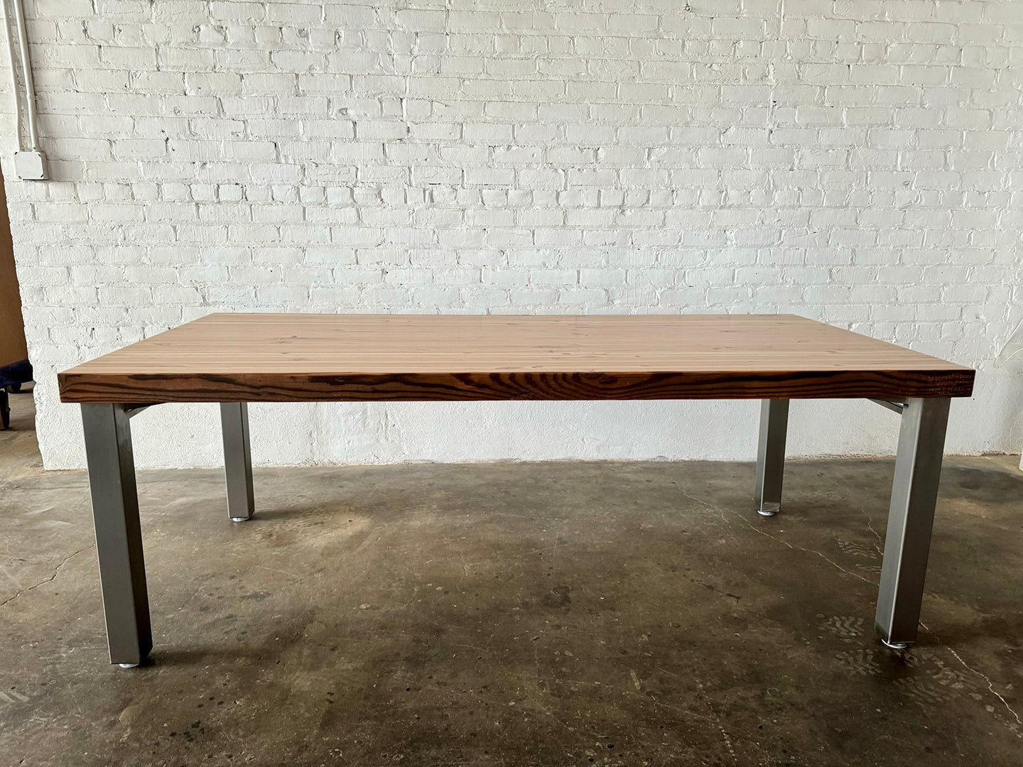 High Street Dining Table - Stainless Steel Base