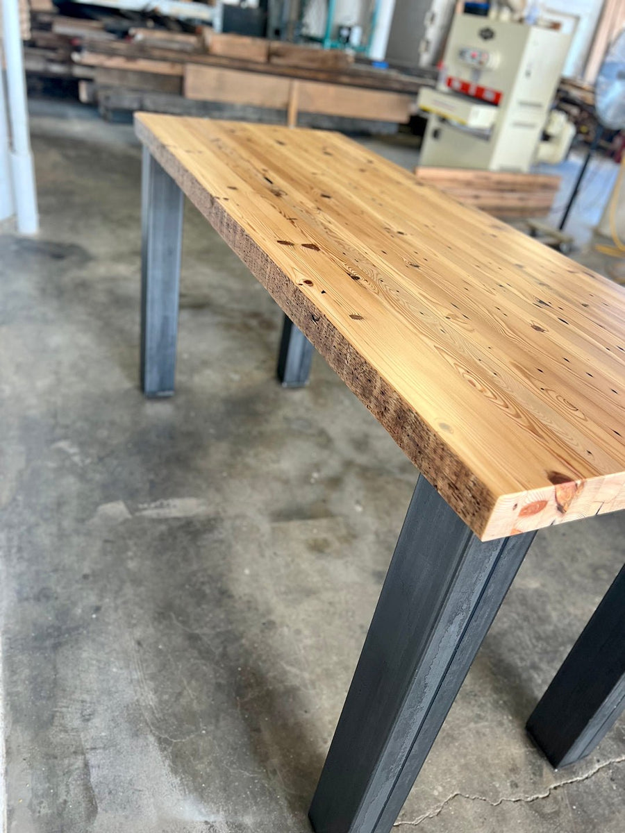 Grand Boulevard Industrial Farmhouse Reclaimed Wood Dining Table ...