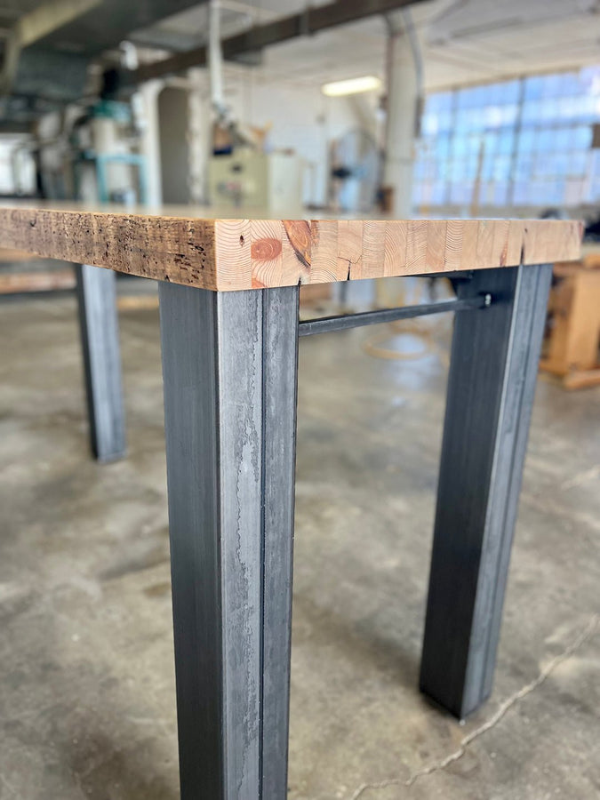 Grand Boulevard Industrial Farmhouse Reclaimed Wood Dining Table ...