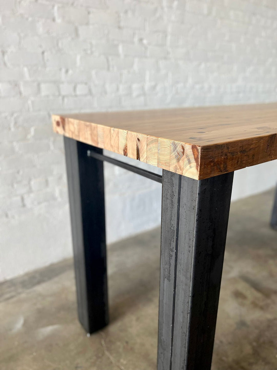 Grand Boulevard Industrial Farmhouse Reclaimed Wood Dining Table ...