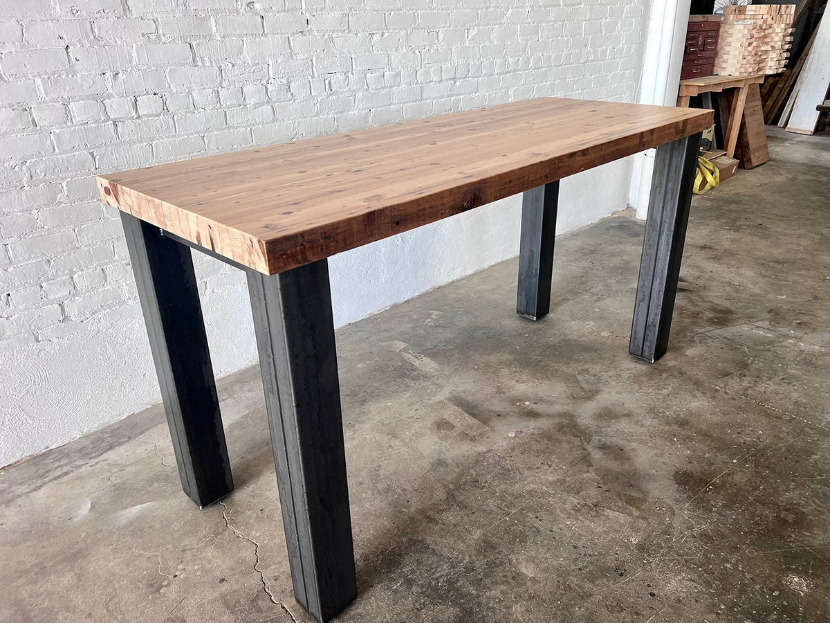 Grand Boulevard Industrial Farmhouse Reclaimed Wood Dining Table ...