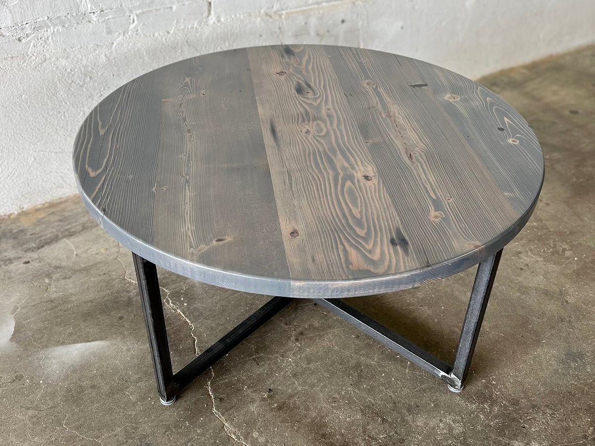 Roundabout | Modern Farmhouse | Reclaimed Wood | Coffee Table - Carbon ...
