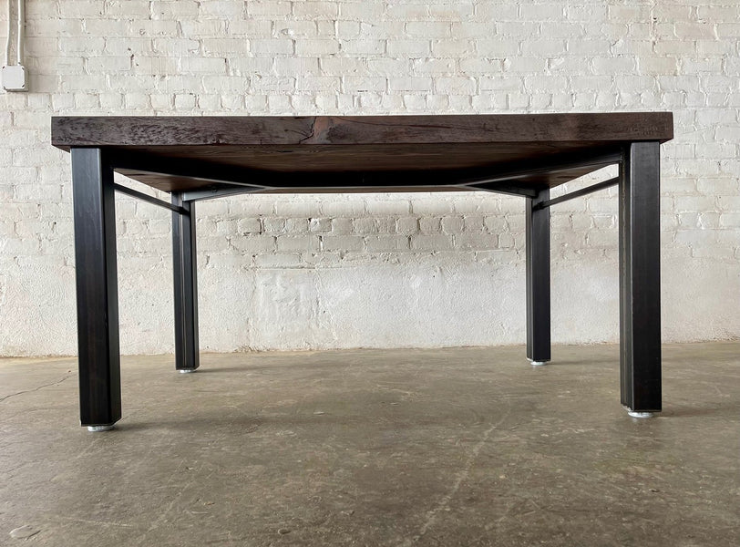 Grand Boulevard Industrial Farmhouse Reclaimed Wood Dining Table ...