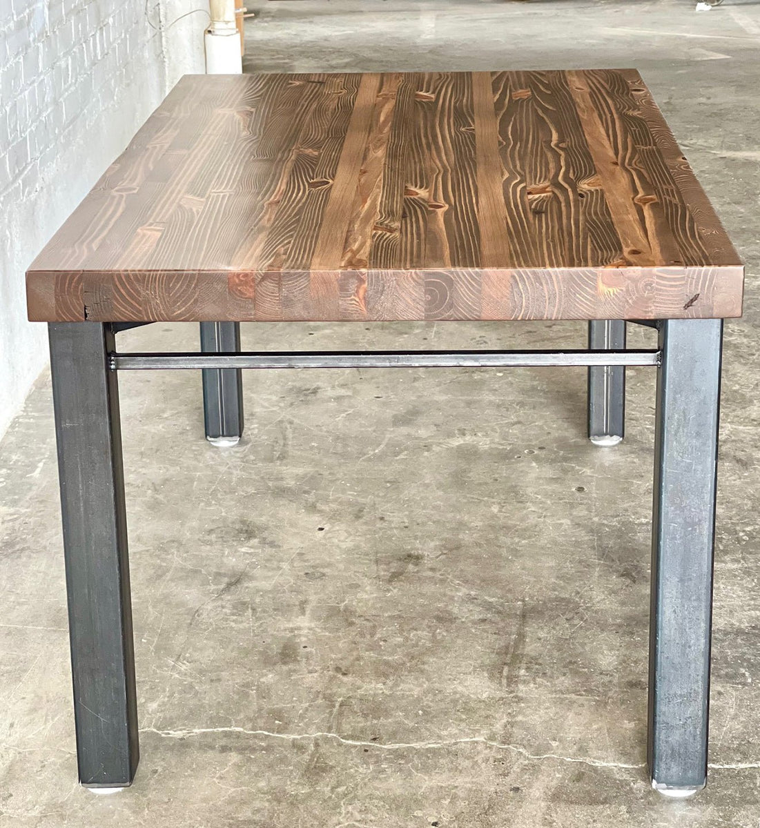 Grand Boulevard Industrial Farmhouse Reclaimed Wood Dining Table ...