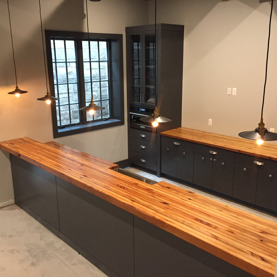 Grand Boulevard Reclaimed Wood Countertop - WORKSHOP