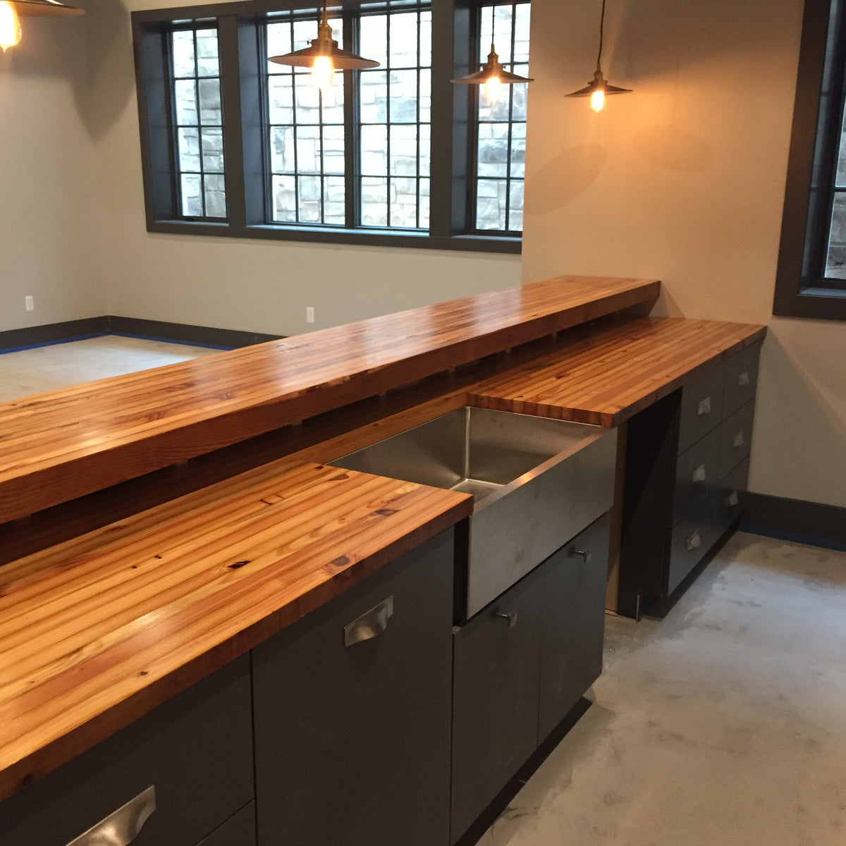 Grand Boulevard Reclaimed Wood Countertop - WORKSHOP